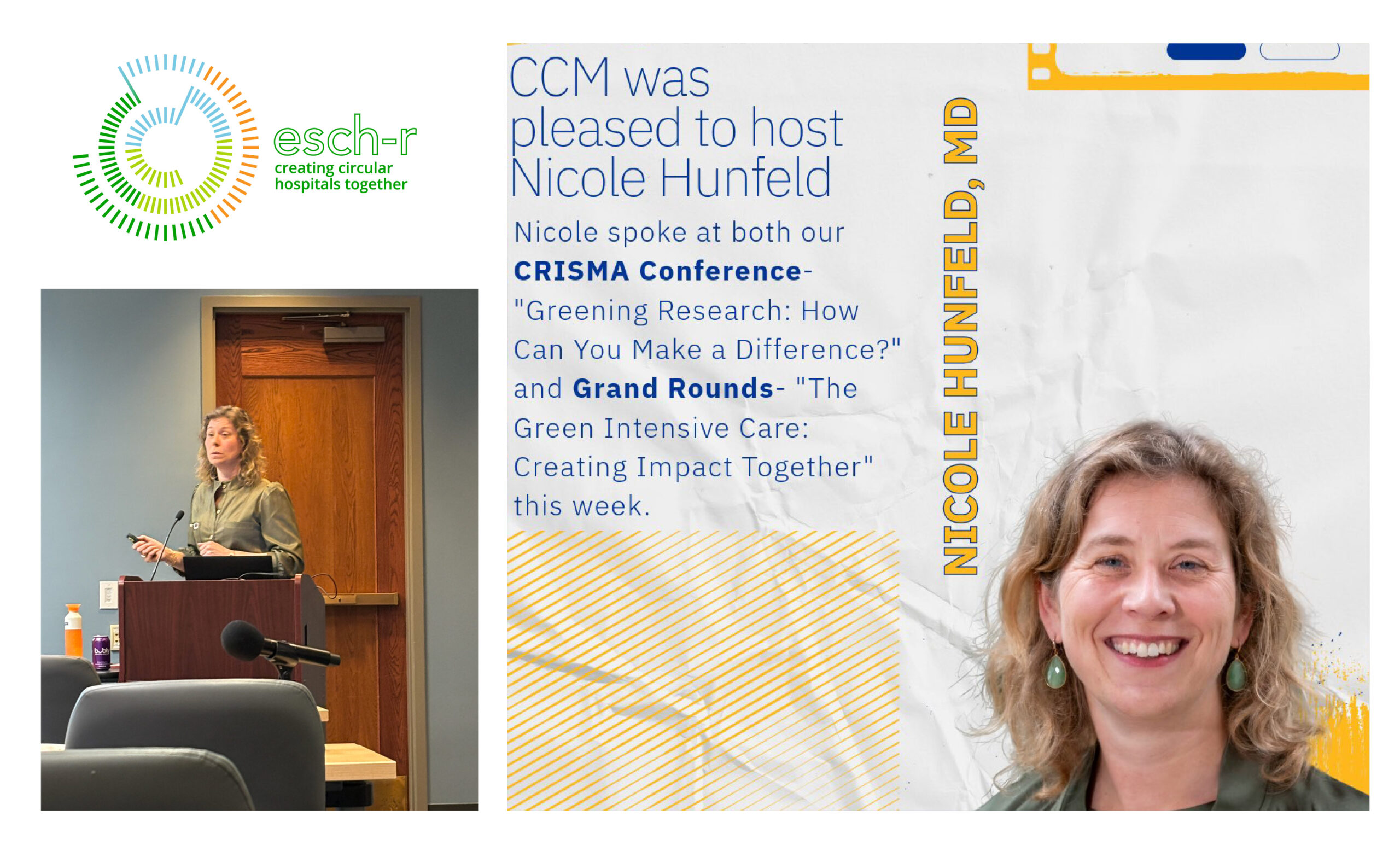 Nicole Hunfeld at the CRISMA Conference at the University of Pittsburgh ...